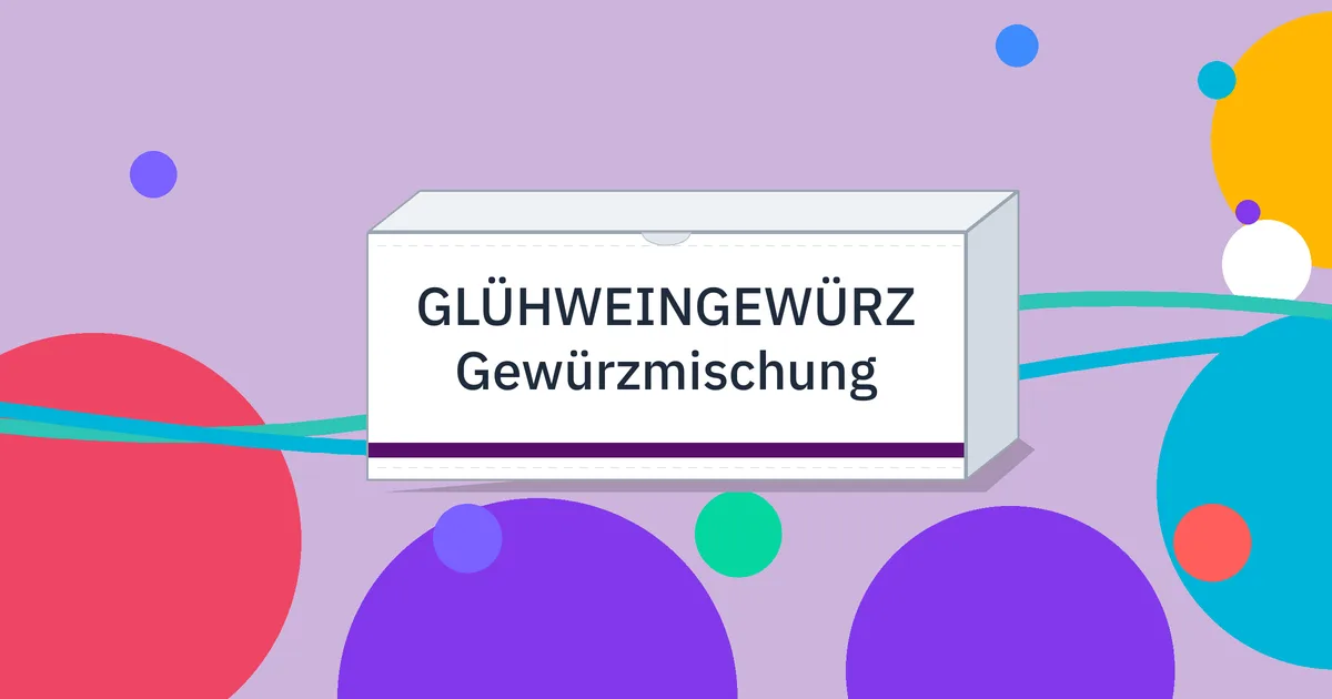 Symbolbild: Packung mit der Aufschrift GLÜHWEINGEWÜRZ Gewürzmischung (PZN 00231917) – Verfügbarkeit und Bezug in Apotheken in Frankfurt am Main