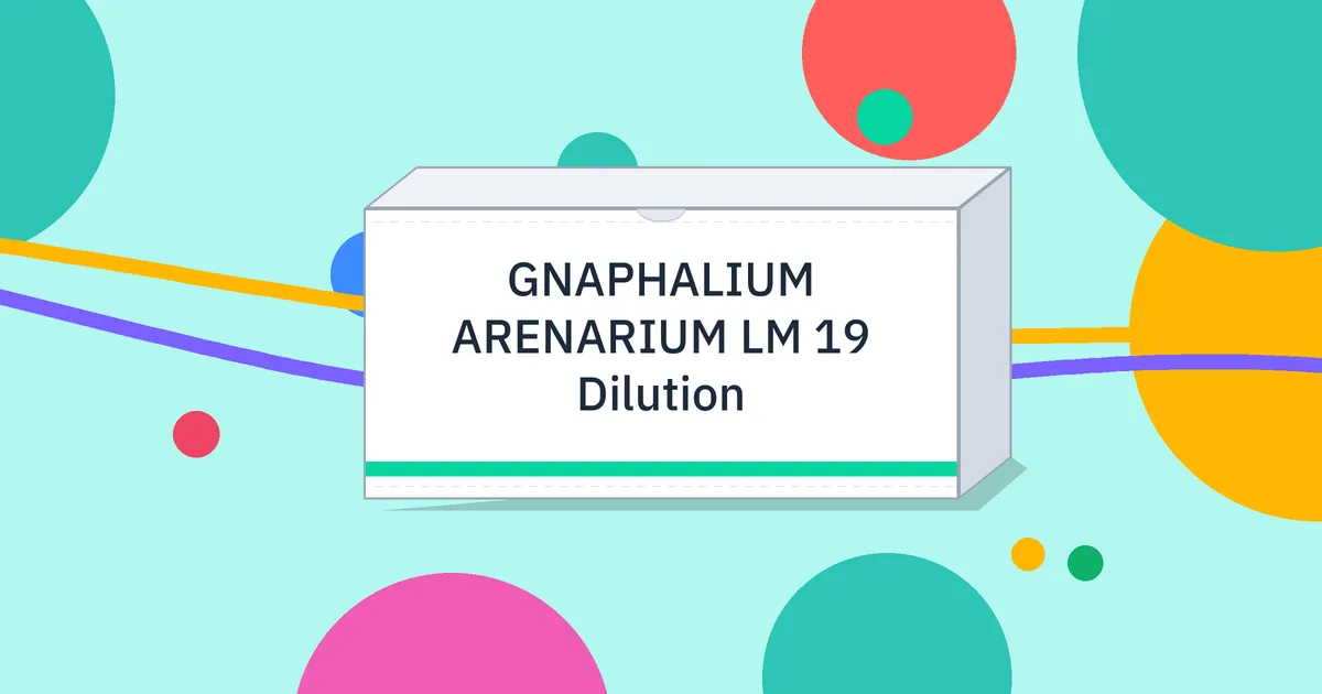 Symbolbild: Packung mit der Aufschrift GNAPHALIUM ARENARIUM LM 19 Dilution (PZN 13544724) – Verfügbarkeit und Bezug in Apotheken in Frankfurt am Main