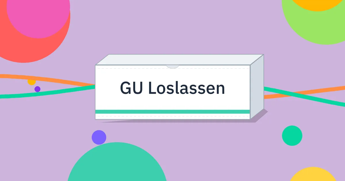 Symbolbild: Packung mit der Aufschrift GU Loslassen (PZN 12356469) – Verfügbarkeit und Bezug in Apotheken in Frankfurt am Main