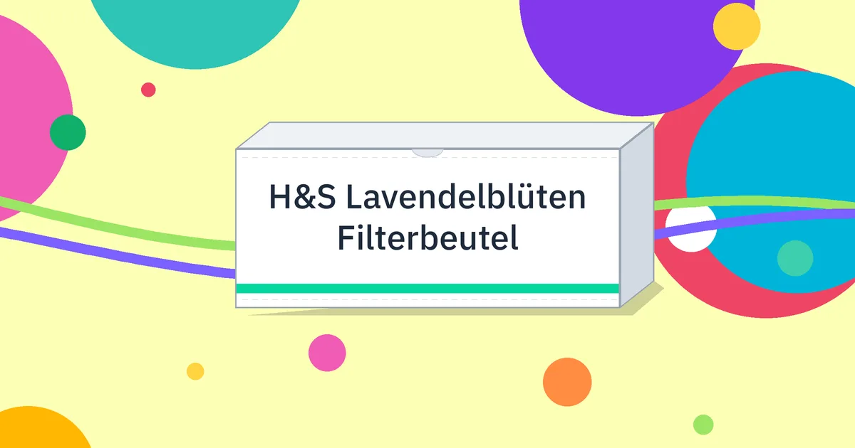 Symbolbild: Packung mit der Aufschrift H&S Lavendelblüten Filterbeutel (PZN 09703341) – Verfügbarkeit und Bezug in Apotheken in Frankfurt am Main