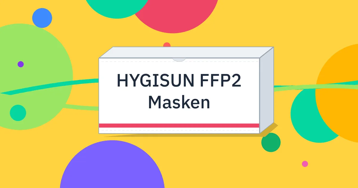Symbolbild: Packung mit der Aufschrift HYGISUN FFP2 Masken (PZN 17242888) – Verfügbarkeit und Bezug in Apotheken in Frankfurt am Main