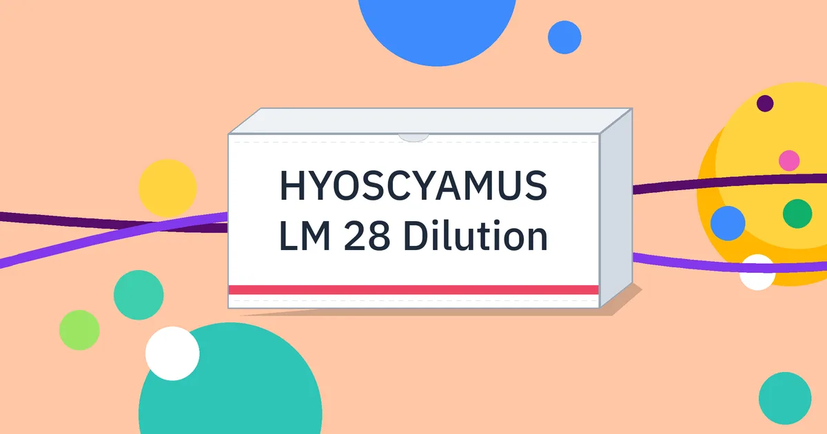 Symbolbild: Packung mit der Aufschrift HYOSCYAMUS LM 28 Dilution (PZN 12890714) – Verfügbarkeit und Bezug in Apotheken in Frankfurt am Main