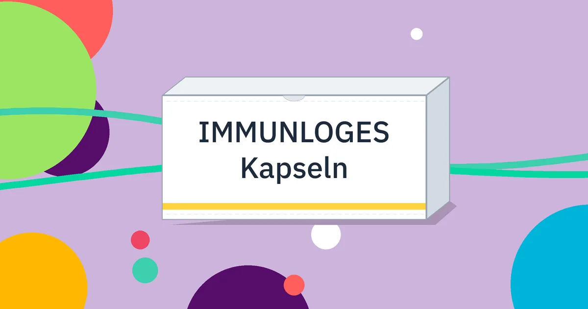 Symbolbild: Packung mit der Aufschrift IMMUNLOGES Kapseln (PZN 10986605) – Verfügbarkeit und Bezug in Apotheken in Frankfurt am Main