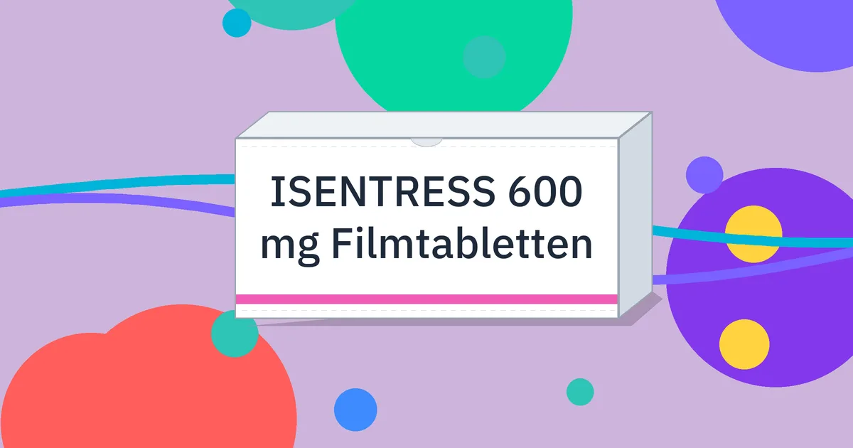 Symbolbild: Packung mit der Aufschrift ISENTRESS 600 mg Filmtabletten (PZN 14176837) – Verfügbarkeit und Bezug in Apotheken in Frankfurt am Main