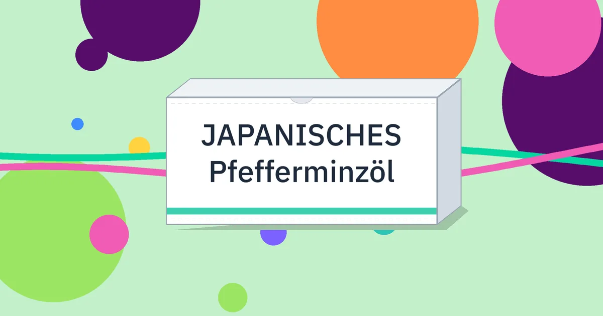 Symbolbild: Packung mit der Aufschrift JAPANISCHES Pfefferminzöl (PZN 02520206) – Verfügbarkeit und Bezug in Apotheken in Frankfurt am Main