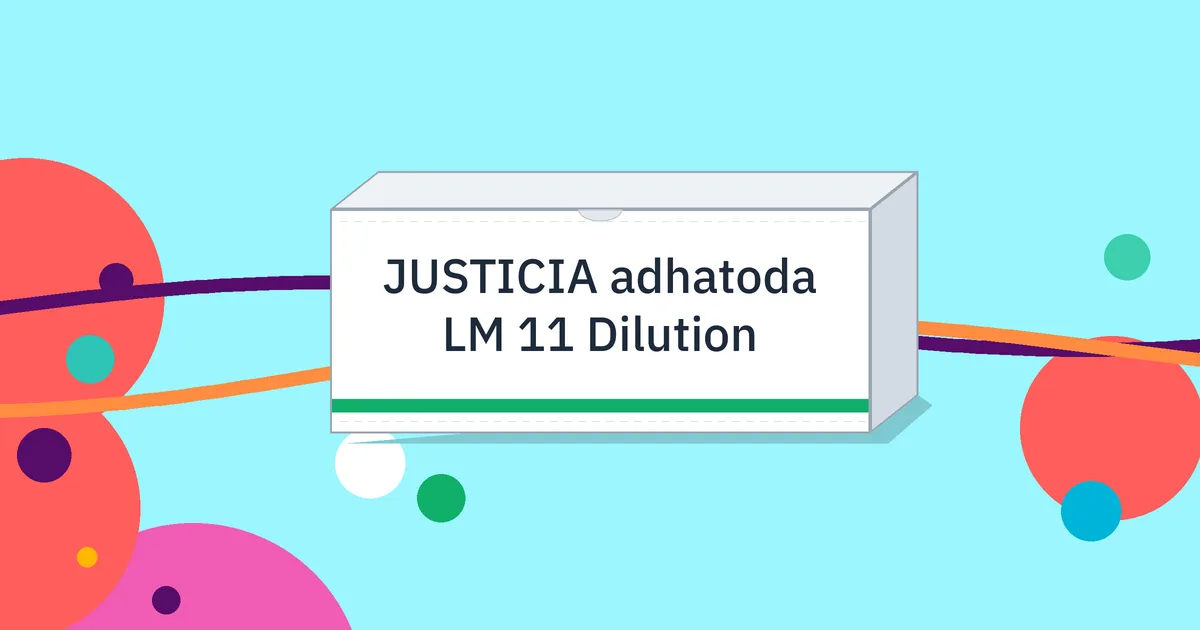 Symbolbild: Packung mit der Aufschrift JUSTICIA adhatoda LM 11 Dilution (PZN 13565548) – Verfügbarkeit und Bezug in Apotheken in Frankfurt am Main