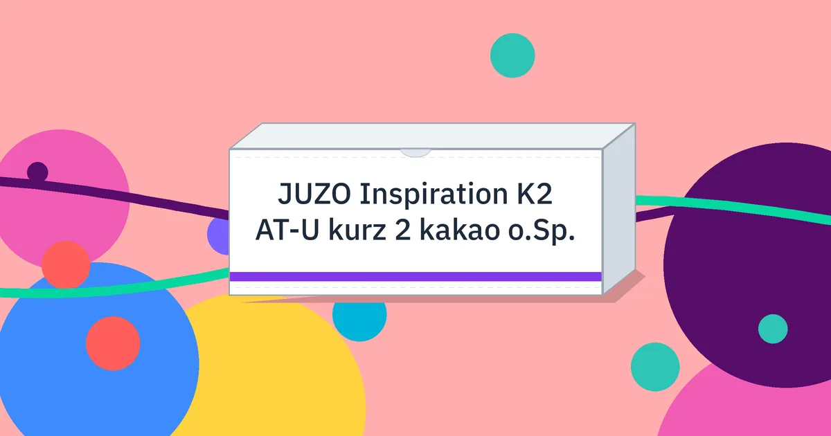 Symbolbild: Packung mit der Aufschrift JUZO Inspiration K2 AT-U kurz 2 kakao o.Sp. (PZN 14928792) – Verfügbarkeit und Bezug in Apotheken in Frankfurt am Main