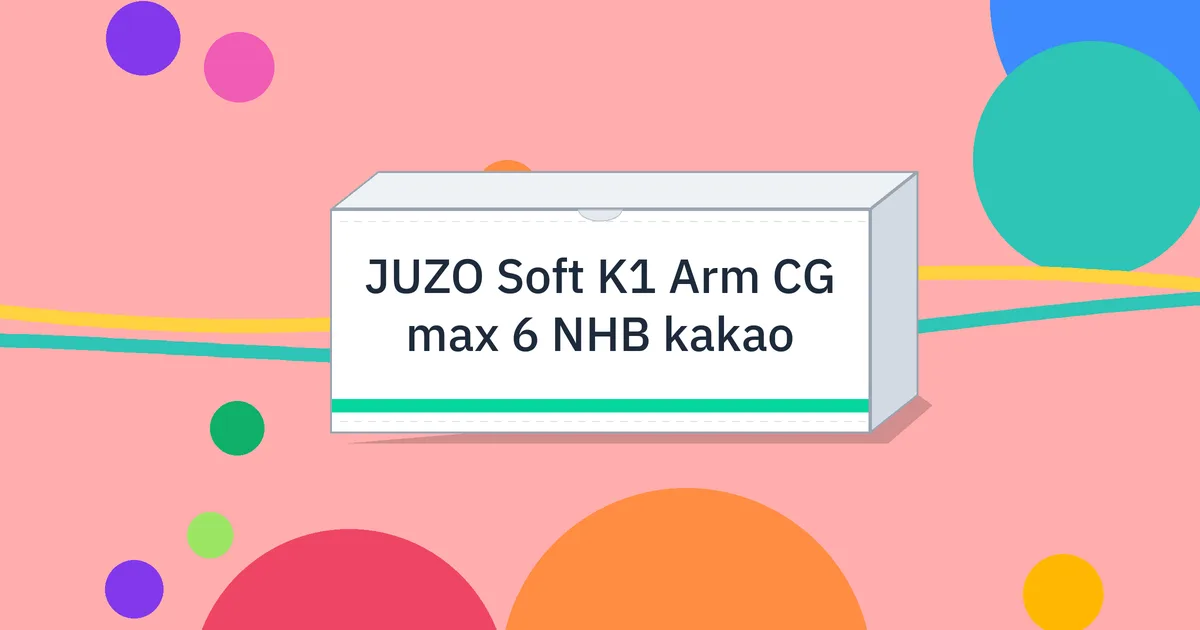 Symbolbild: Packung mit der Aufschrift JUZO Soft K1 Arm CG max 6 NHB kakao (PZN 15509235) – Verfügbarkeit und Bezug in Apotheken in Frankfurt am Main