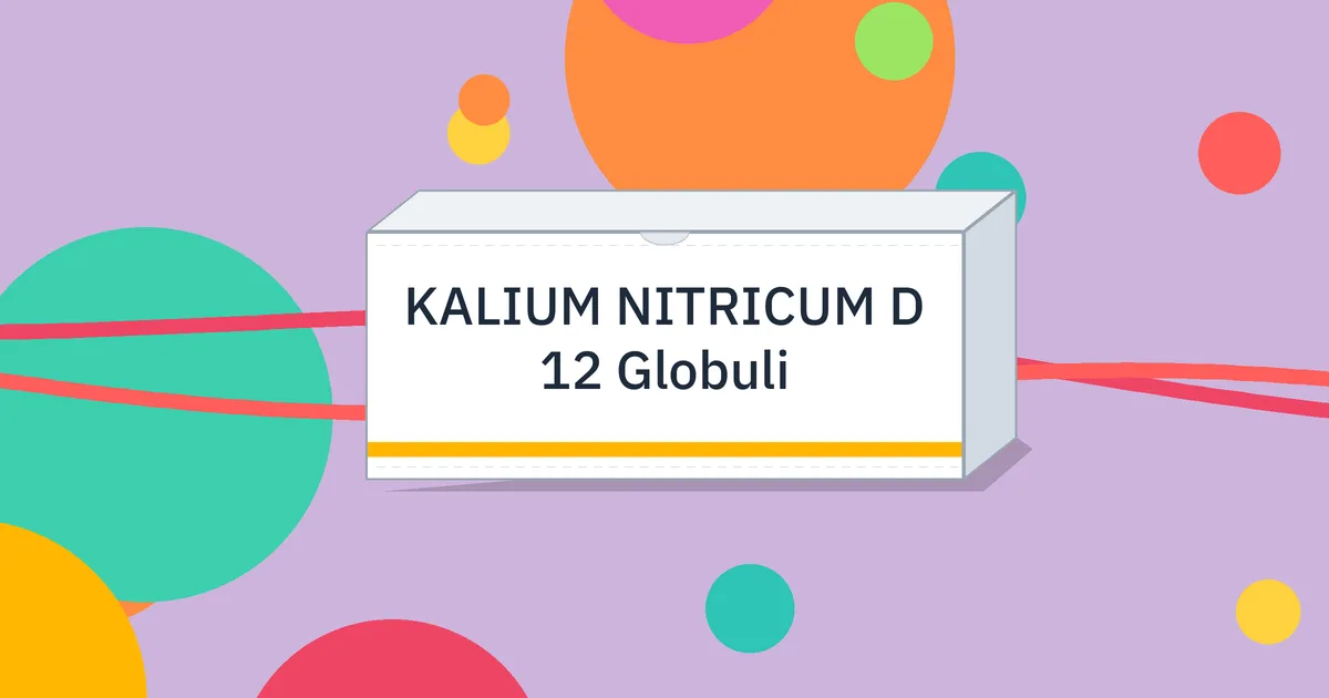 Symbolbild: Packung mit der Aufschrift KALIUM NITRICUM D 12 Globuli (PZN 07457599) – Verfügbarkeit und Bezug in Apotheken in Frankfurt am Main