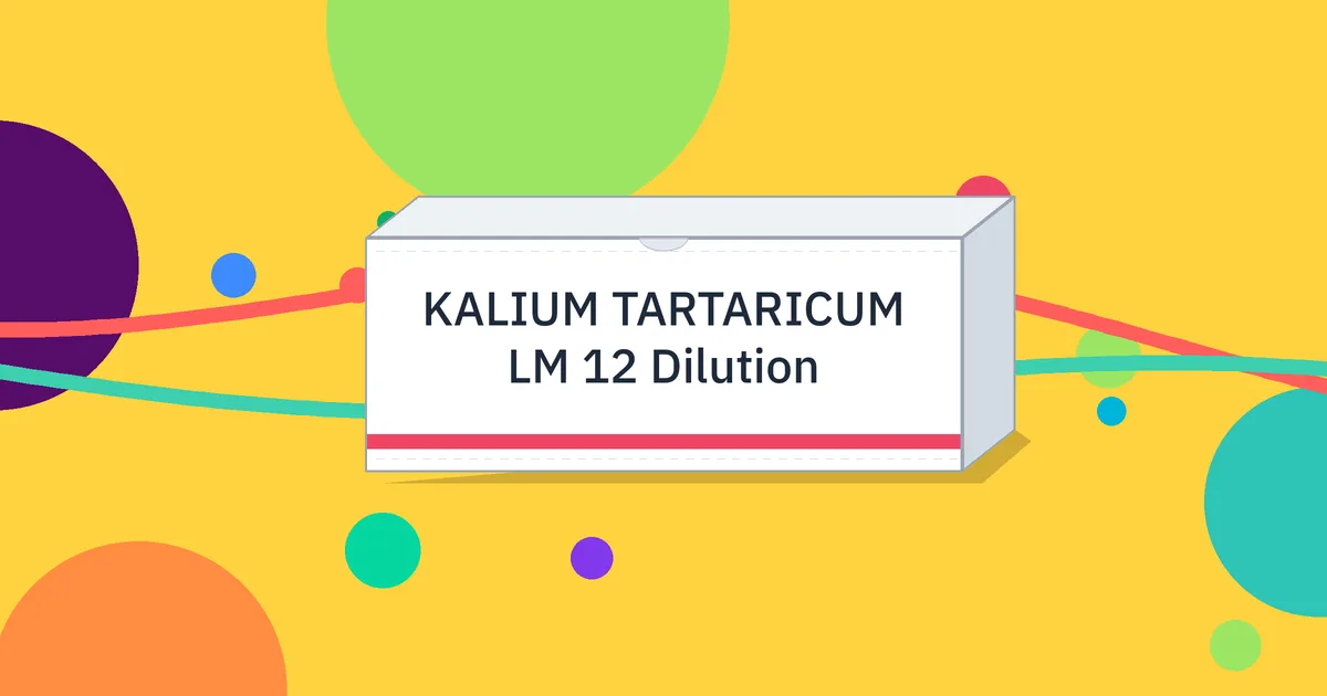 Symbolbild: Packung mit der Aufschrift KALIUM TARTARICUM LM 12 Dilution (PZN 12926748) – Verfügbarkeit und Bezug in Apotheken in Frankfurt am Main