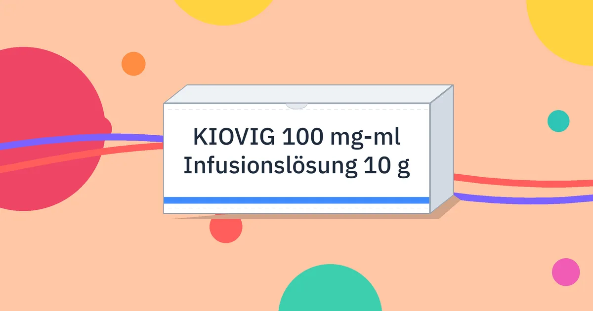 Symbolbild: Packung mit der Aufschrift KIOVIG 100 mg-ml Infusionslösung 10 g (PZN 19690295) – Verfügbarkeit und Bezug in Apotheken in Frankfurt am Main