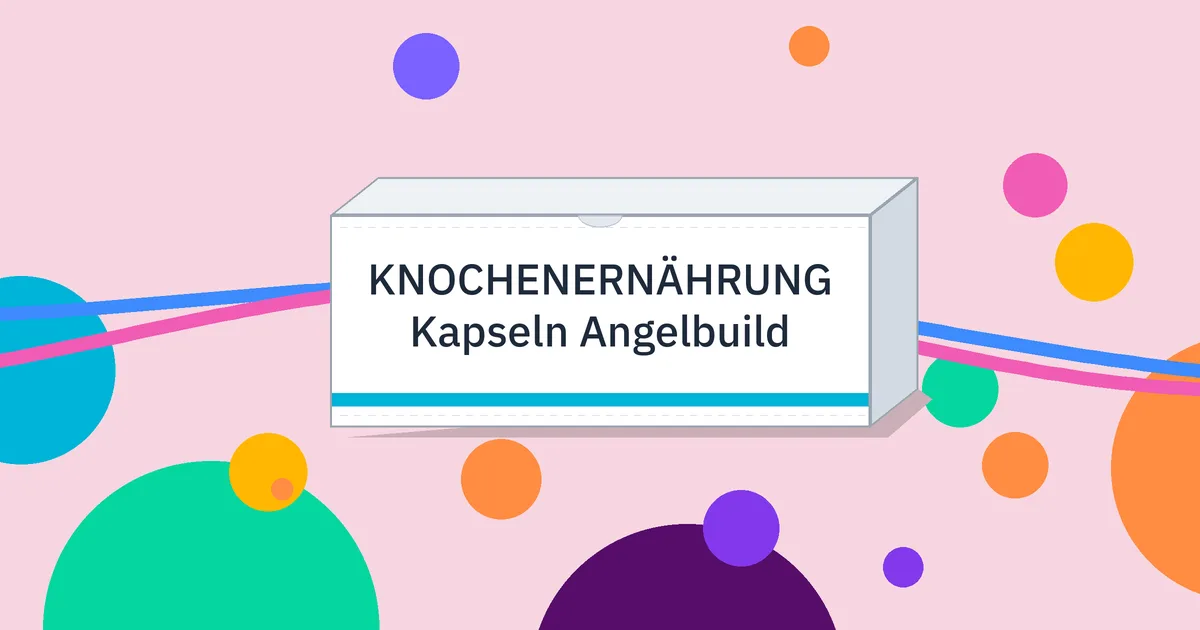 Symbolbild: Packung mit der Aufschrift KNOCHENERNÄHRUNG Kapseln Angelbuild (PZN 20132318) – Verfügbarkeit und Bezug in Apotheken in Frankfurt am Main