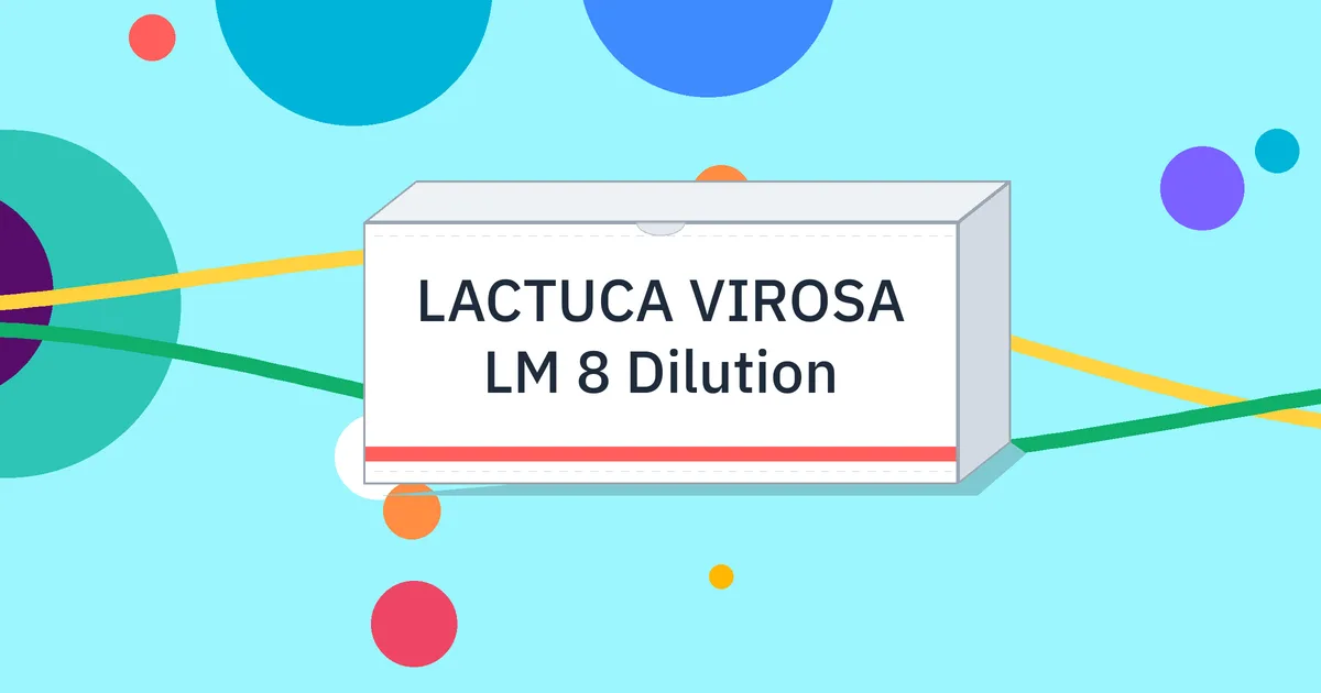 Symbolbild: Packung mit der Aufschrift LACTUCA VIROSA LM 8 Dilution (PZN 13520758) – Verfügbarkeit und Bezug in Apotheken in Frankfurt am Main