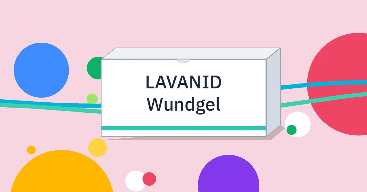 Symbolbild: Packung mit der Aufschrift LAVANID Wundgel (PZN 17554530) – Verfügbarkeit und Bezug in Apotheken in Frankfurt am Main