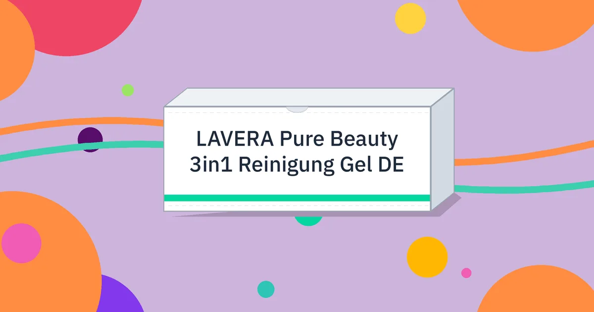 Symbolbild: Packung mit der Aufschrift LAVERA Pure Beauty 3in1 Reinigung Gel DE (PZN 19497049) – Verfügbarkeit und Bezug in Apotheken in Frankfurt am Main