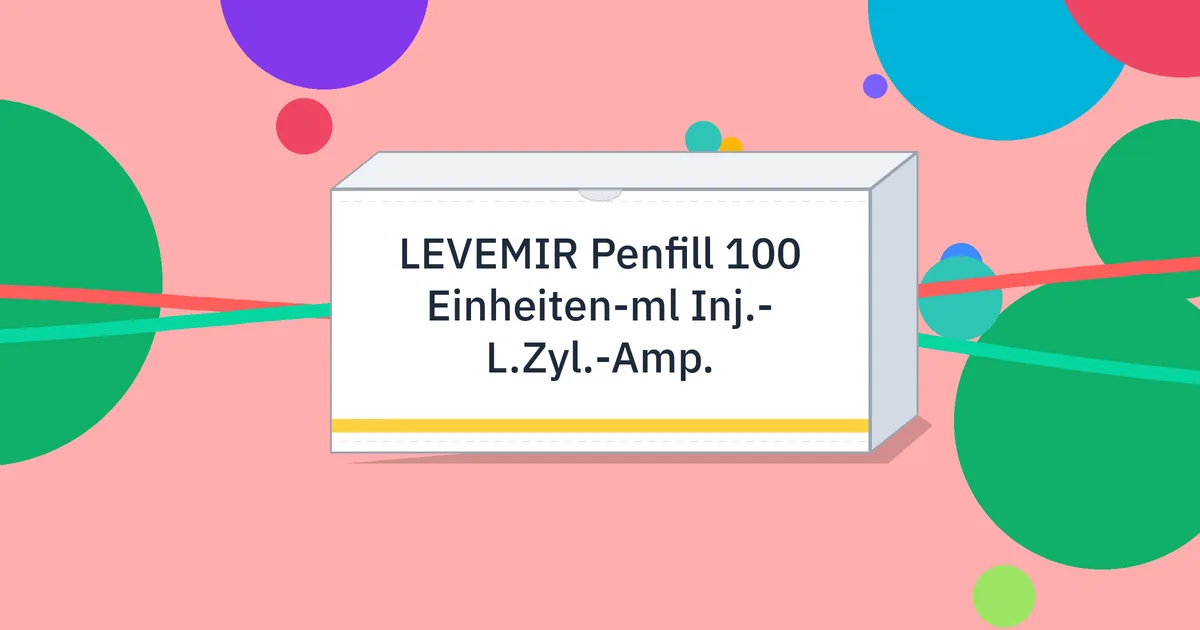Symbolbild: Packung mit der Aufschrift LEVEMIR Penfill 100 Einheiten-ml Inj.-L.Zyl.-Amp. (PZN 00289696) – Verfügbarkeit und Bezug in Apotheken in Frankfurt am Main