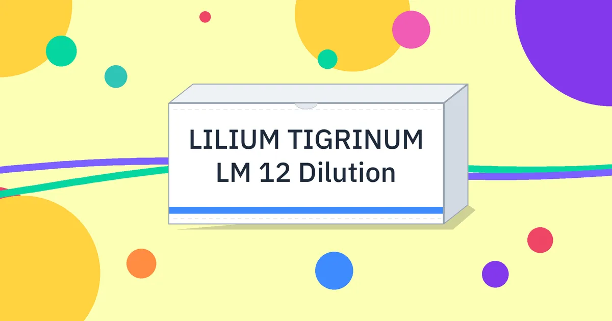 Symbolbild: Packung mit der Aufschrift LILIUM TIGRINUM LM 12 Dilution (PZN 03505025) – Verfügbarkeit und Bezug in Apotheken in Frankfurt am Main