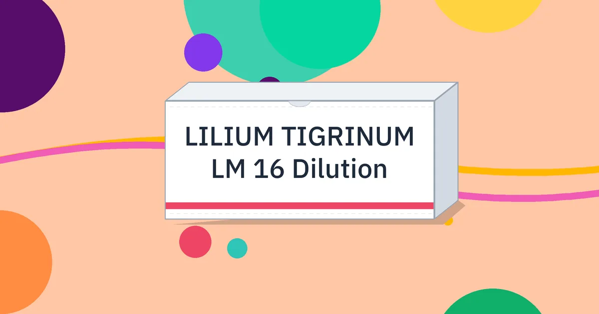Symbolbild: Packung mit der Aufschrift LILIUM TIGRINUM LM 16 Dilution (PZN 12931169) – Verfügbarkeit und Bezug in Apotheken in Frankfurt am Main