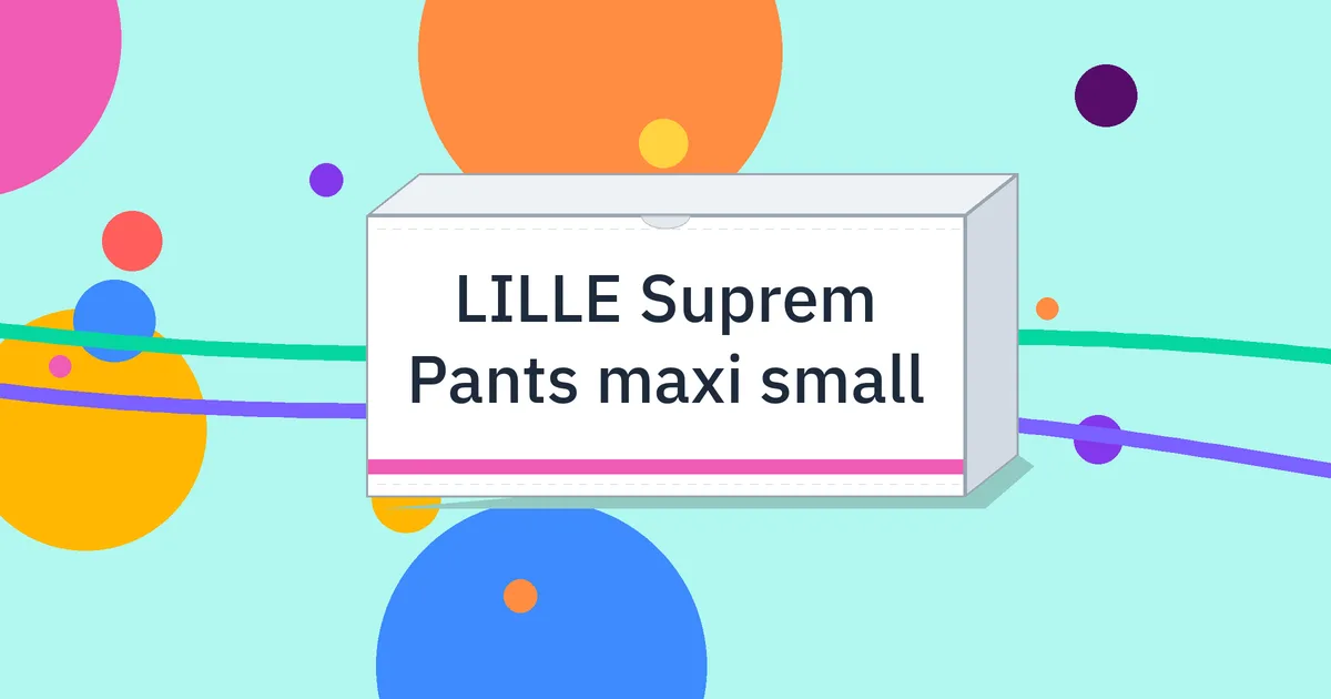 Symbolbild: Packung mit der Aufschrift LILLE Suprem Pants maxi small (PZN 20193018) – Verfügbarkeit und Bezug in Apotheken in Frankfurt am Main