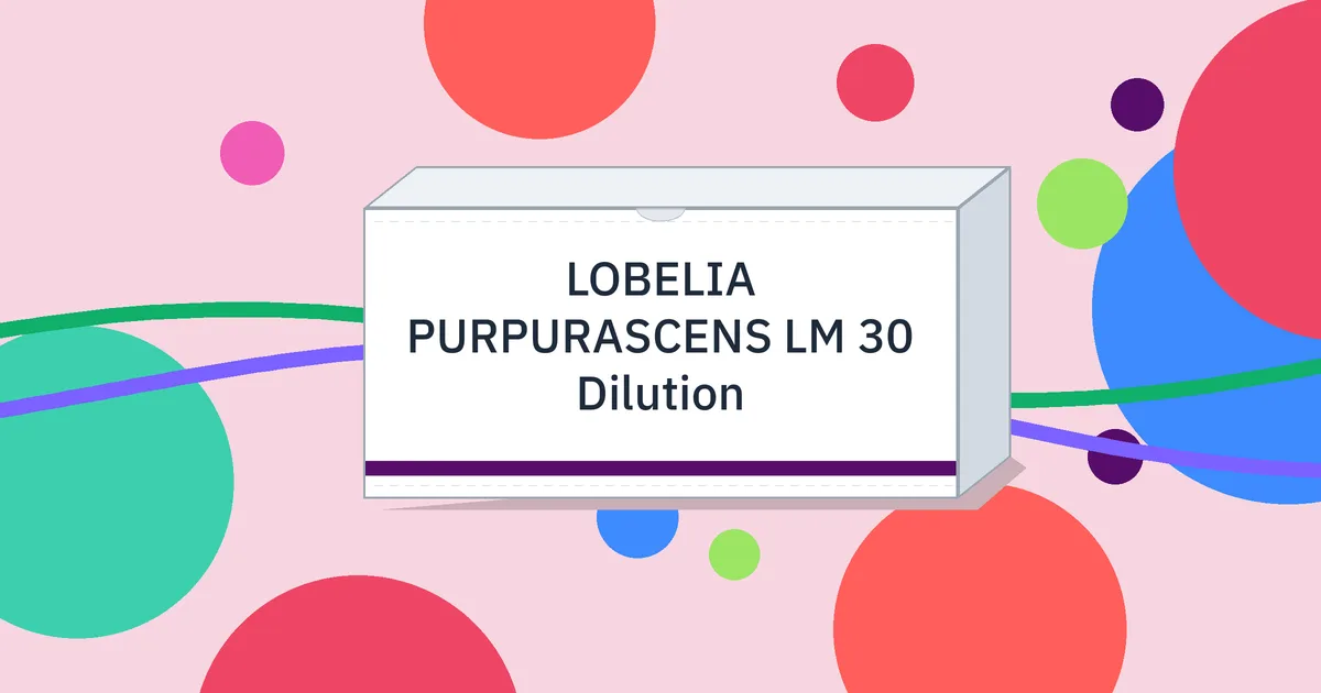 Symbolbild: Packung mit der Aufschrift LOBELIA PURPURASCENS LM 30 Dilution (PZN 13534536) – Verfügbarkeit und Bezug in Apotheken in Frankfurt am Main