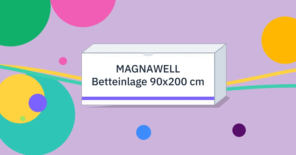 Symbolbild: Packung mit der Aufschrift MAGNAWELL Betteinlage 90x200 cm (PZN 03822145) – Verfügbarkeit und Bezug in Apotheken in Frankfurt am Main