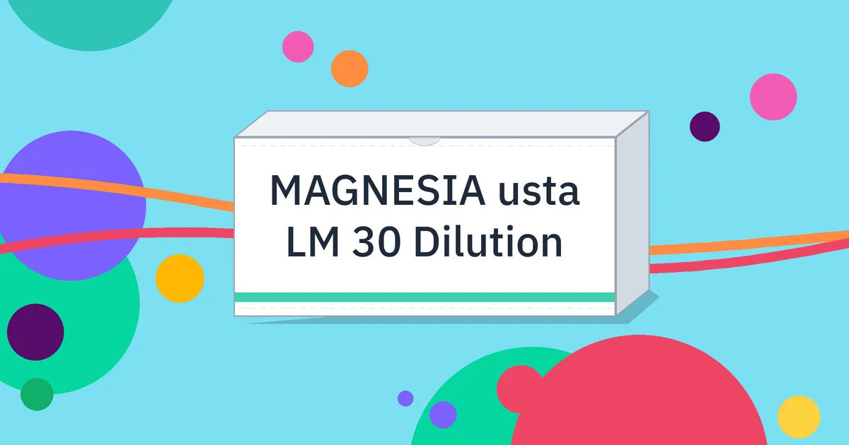 Symbolbild: Packung mit der Aufschrift MAGNESIA usta LM 30 Dilution (PZN 13539172) – Verfügbarkeit und Bezug in Apotheken in Frankfurt am Main