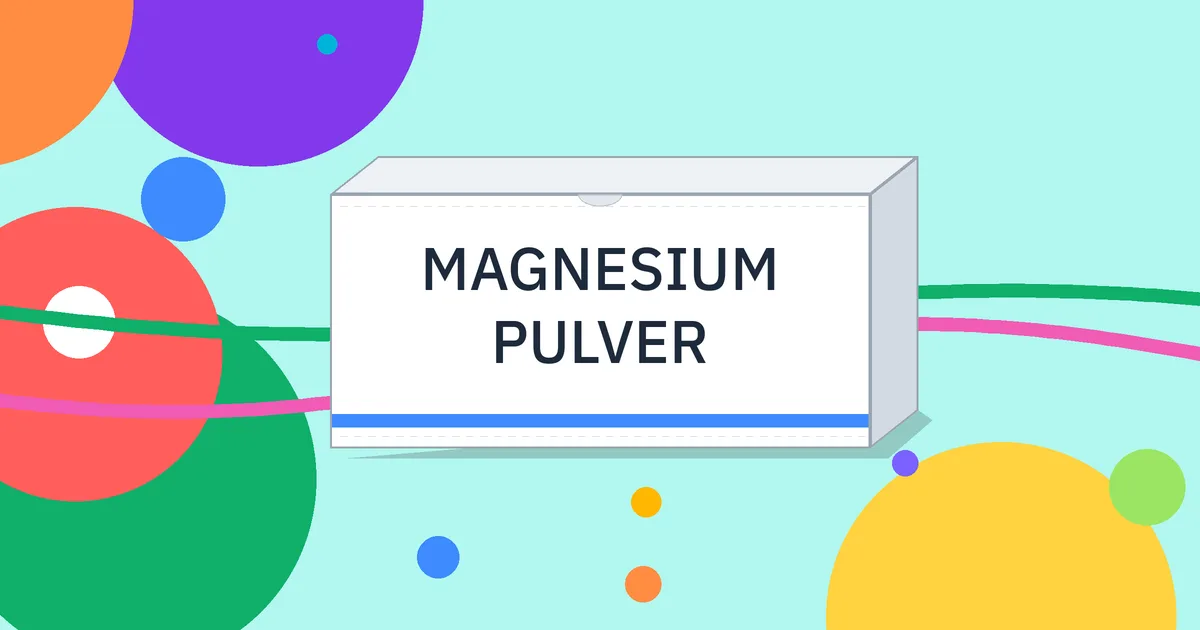Symbolbild: Packung mit der Aufschrift MAGNESIUM PULVER (PZN 17436492) – Verfügbarkeit und Bezug in Apotheken in Frankfurt am Main