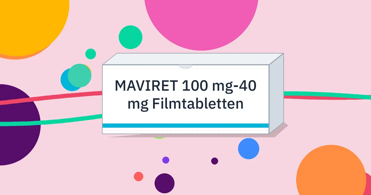 Symbolbild: Packung mit der Aufschrift MAVIRET 100 mg-40 mg Filmtabletten (PZN 16607879) – Verfügbarkeit und Bezug in Apotheken in Frankfurt am Main