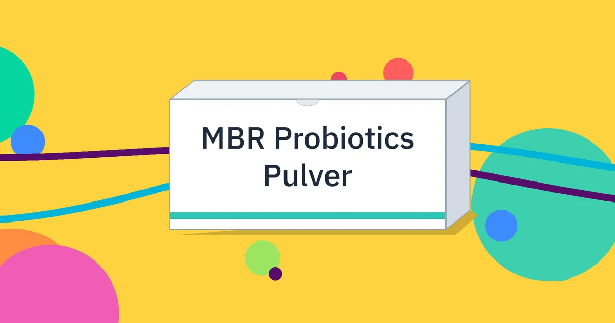 Symbolbild: Packung mit der Aufschrift MBR Probiotics Pulver (PZN 11164153) – Verfügbarkeit und Bezug in Apotheken in Frankfurt am Main