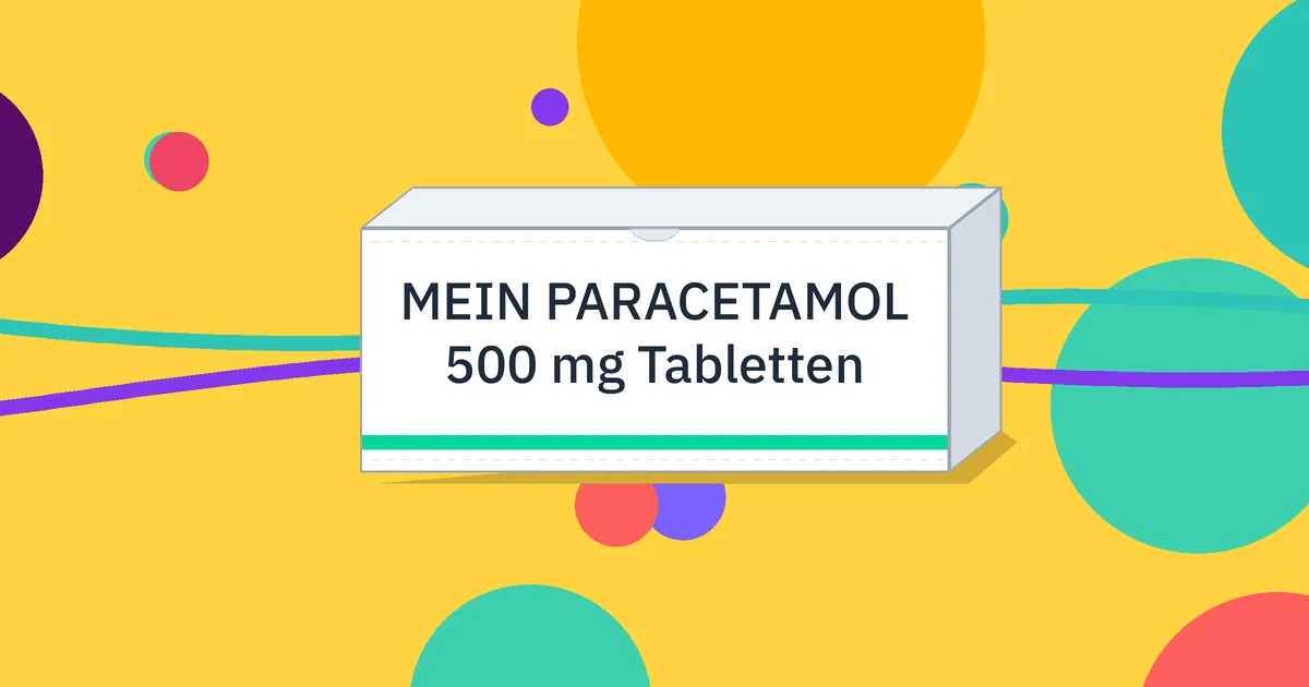 Symbolbild: Packung mit der Aufschrift MEIN PARACETAMOL 500 mg Tabletten (PZN 17976544) – Verfügbarkeit und Bezug in Apotheken in Frankfurt am Main