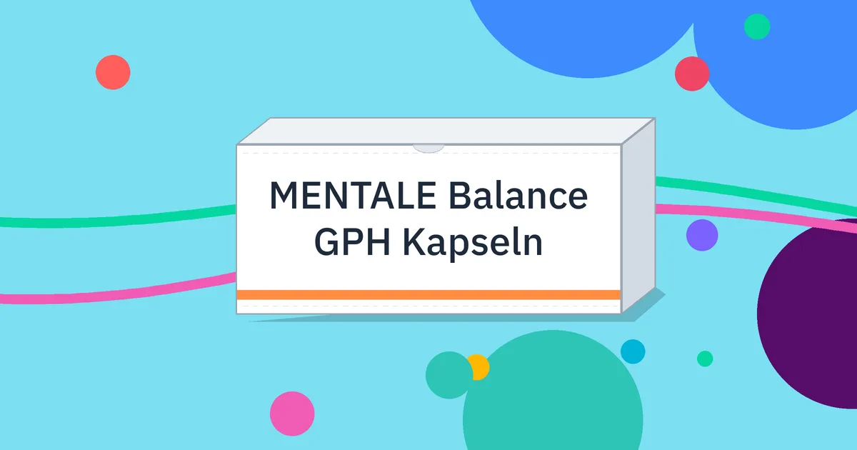 Symbolbild: Packung mit der Aufschrift MENTALE Balance GPH Kapseln (PZN 17824308) – Verfügbarkeit und Bezug in Apotheken in Frankfurt am Main