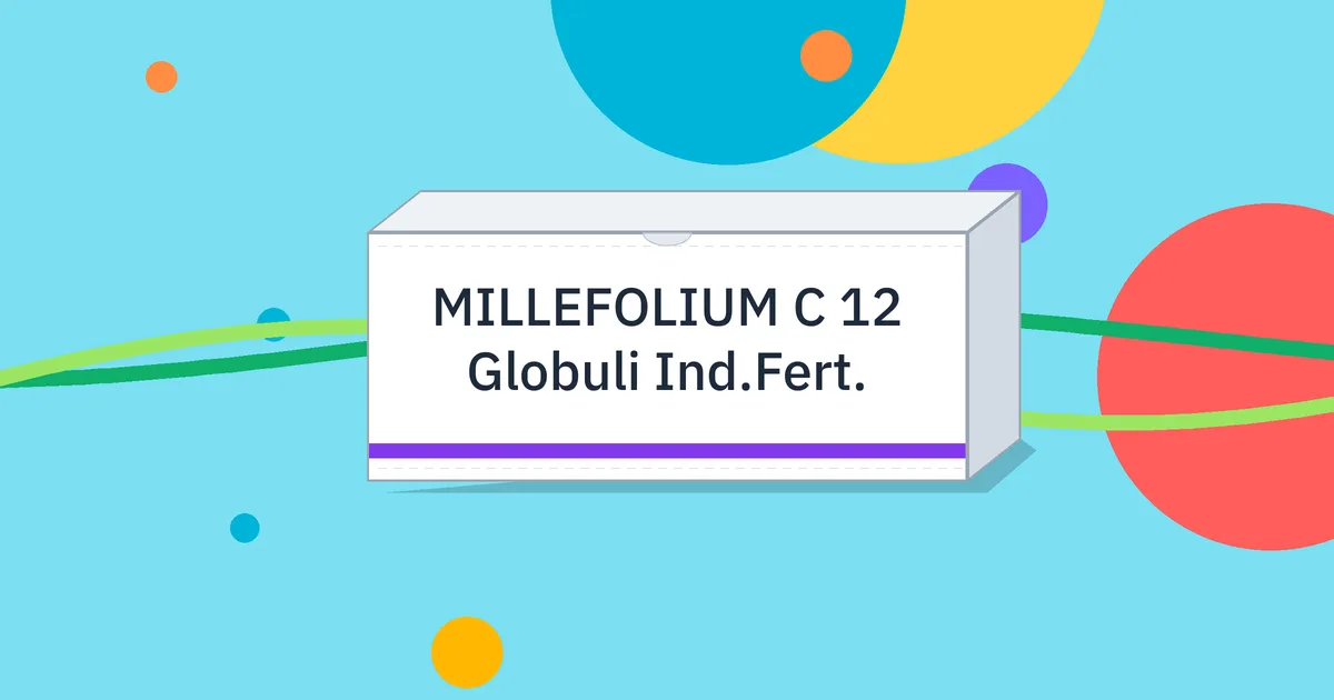 Symbolbild: Packung mit der Aufschrift MILLEFOLIUM C 12 Globuli Ind.Fert. (PZN 18019046) – Verfügbarkeit und Bezug in Apotheken in Frankfurt am Main
