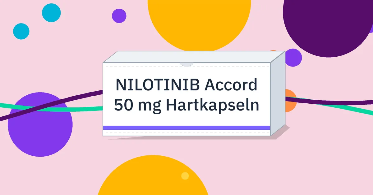 Symbolbild: Packung mit der Aufschrift NILOTINIB Accord 50 mg Hartkapseln (PZN 19444395) – Verfügbarkeit und Bezug in Apotheken in Frankfurt am Main