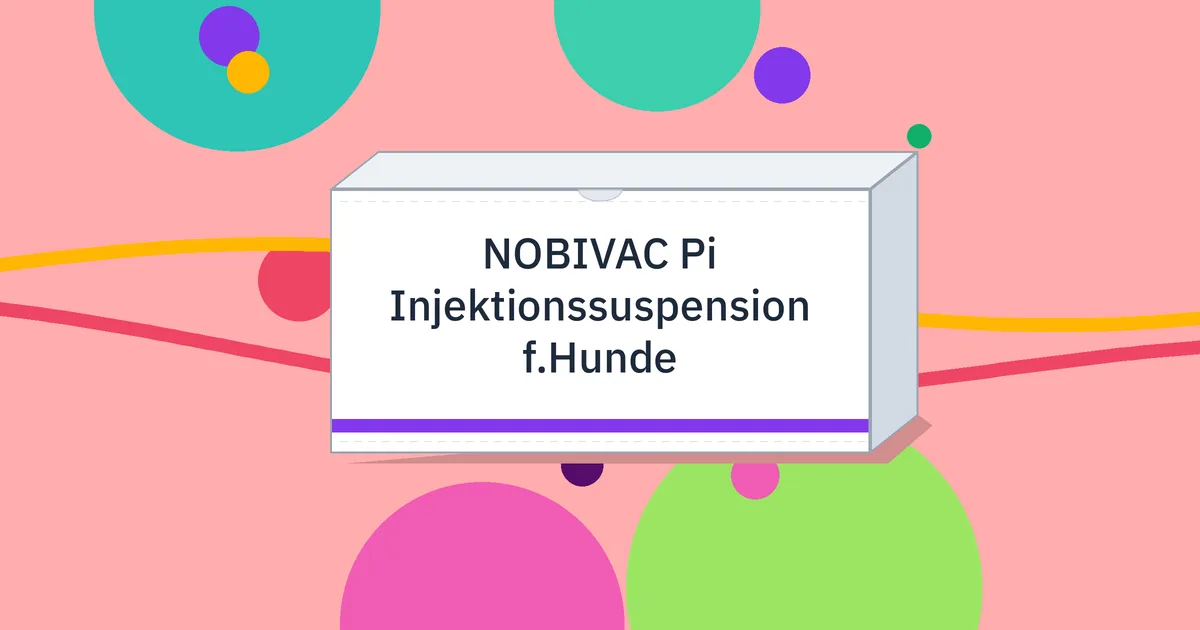 Symbolbild: Packung mit der Aufschrift NOBIVAC Pi Injektionssuspension f.Hunde (PZN 11525651) – Verfügbarkeit und Bezug in Apotheken in Frankfurt am Main