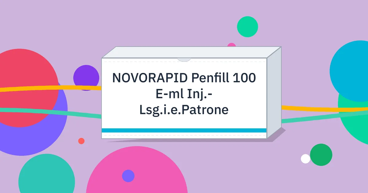 Symbolbild: Packung mit der Aufschrift NOVORAPID Penfill 100 E-ml Inj.-Lsg.i.e.Patrone (PZN 03569261) – Verfügbarkeit und Bezug in Apotheken in Frankfurt am Main