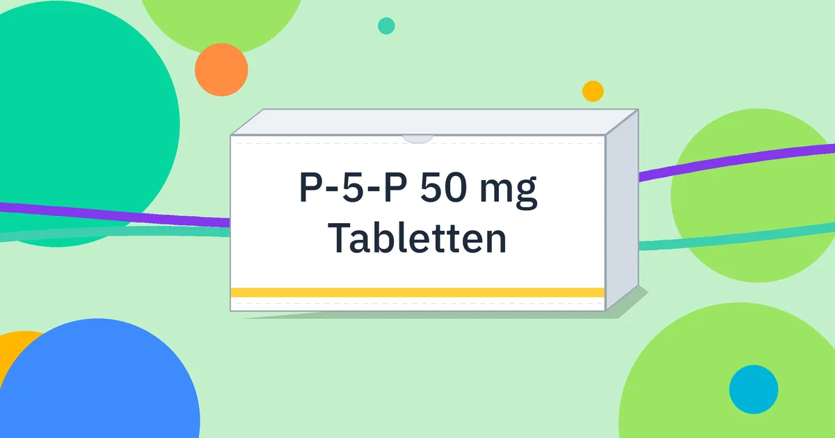 Symbolbild: Packung mit der Aufschrift P-5-P 50 mg Tabletten (PZN 20575079) – Verfügbarkeit und Bezug in Apotheken in Frankfurt am Main