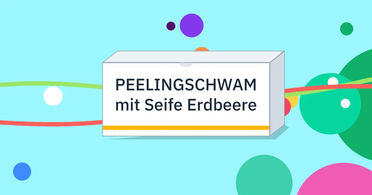 Symbolbild: Packung mit der Aufschrift PEELINGSCHWAM mit Seife Erdbeere (PZN 16334938) – Verfügbarkeit und Bezug in Apotheken in Frankfurt am Main