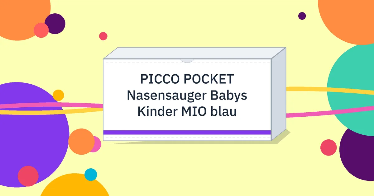 Symbolbild: Packung mit der Aufschrift PICCO POCKET Nasensauger Babys Kinder MIO blau (PZN 19144730) – Verfügbarkeit und Bezug in Apotheken in Frankfurt am Main