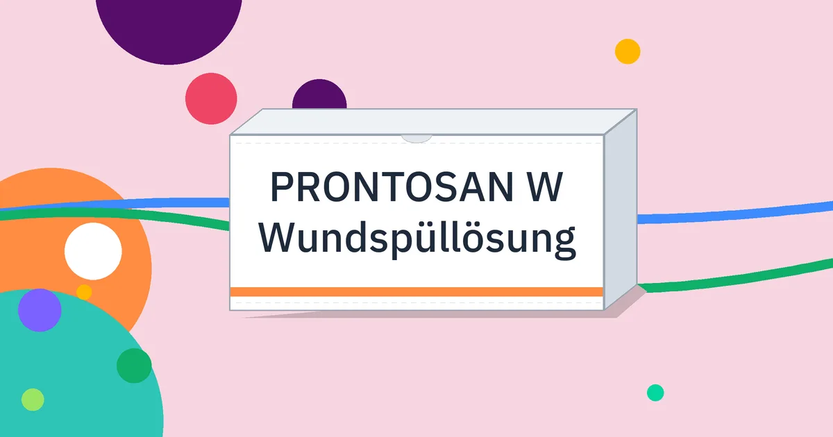 Symbolbild: Packung mit der Aufschrift PRONTOSAN W Wundspüllösung (PZN 18154761) – Verfügbarkeit und Bezug in Apotheken in Frankfurt am Main