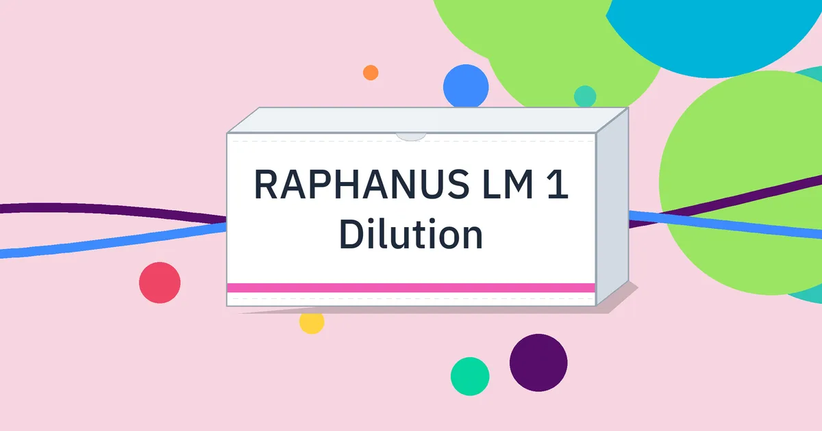 Symbolbild: Packung mit der Aufschrift RAPHANUS LM 1 Dilution (PZN 13676710) – Verfügbarkeit und Bezug in Apotheken in Frankfurt am Main