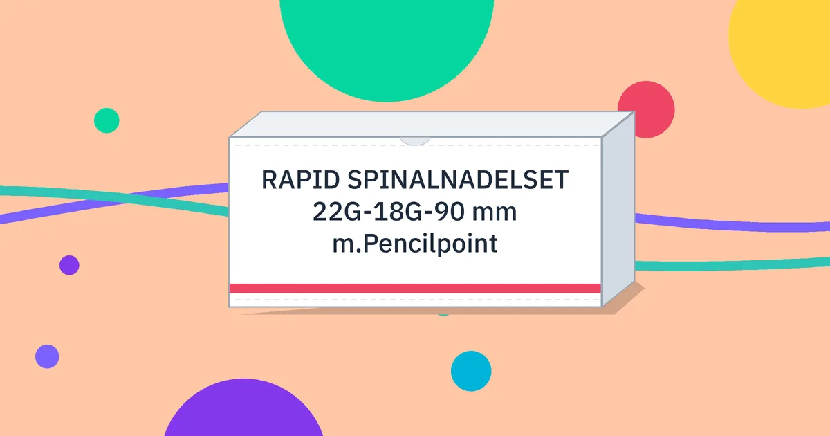 Symbolbild: Packung mit der Aufschrift RAPID SPINALNADELSET 22G-18G-90 mm m.Pencilpoint (PZN 02362635) – Verfügbarkeit und Bezug in Apotheken in Frankfurt am Main