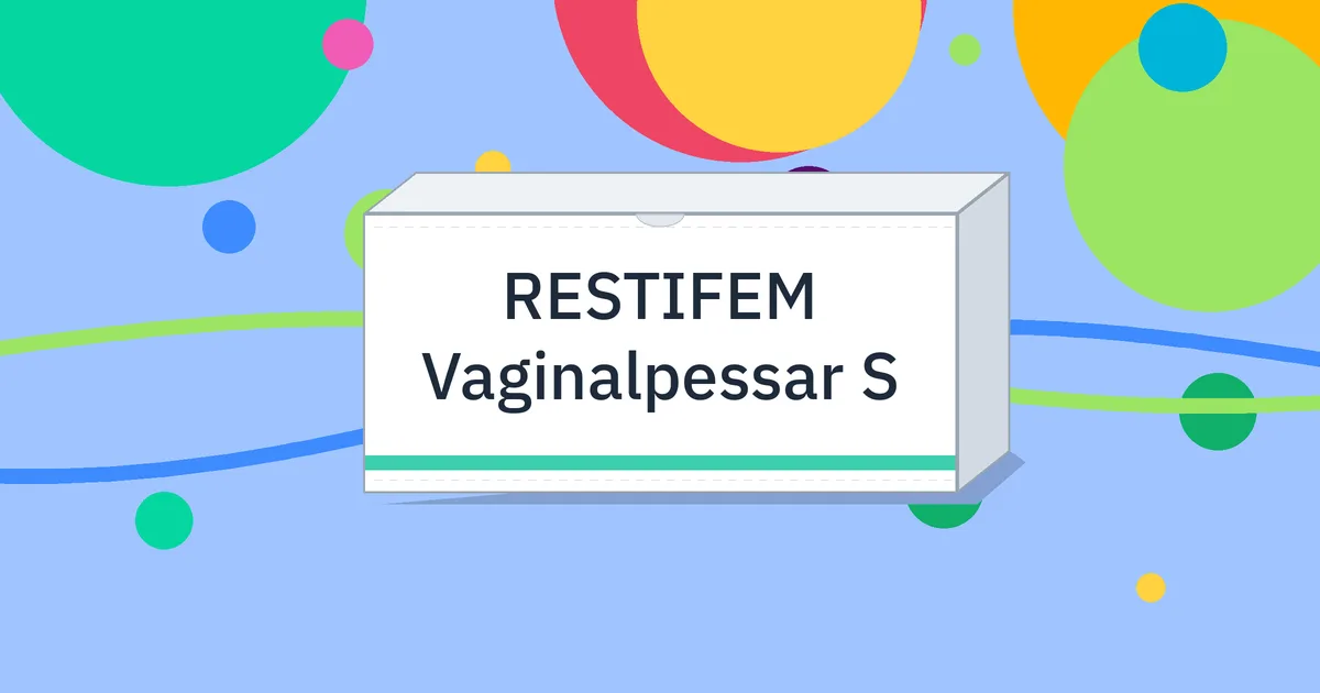 Symbolbild: Packung mit der Aufschrift RESTIFEM Vaginalpessar S (PZN 12902222) – Verfügbarkeit und Bezug in Apotheken in Frankfurt am Main