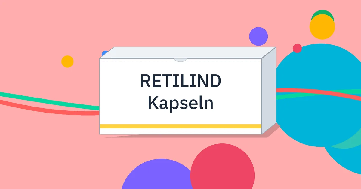 Symbolbild: Packung mit der Aufschrift RETILIND Kapseln (PZN 16042325) – Verfügbarkeit und Bezug in Apotheken in Frankfurt am Main
