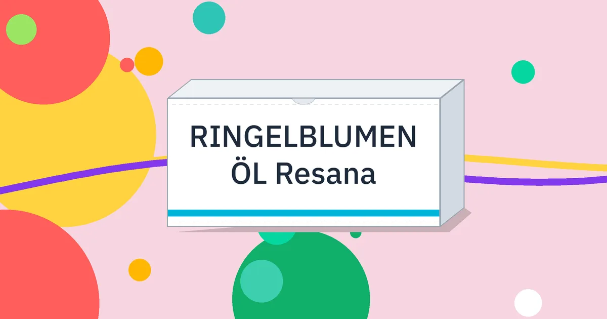 Symbolbild: Packung mit der Aufschrift RINGELBLUMEN ÖL Resana (PZN 06979835) – Verfügbarkeit und Bezug in Apotheken in Frankfurt am Main