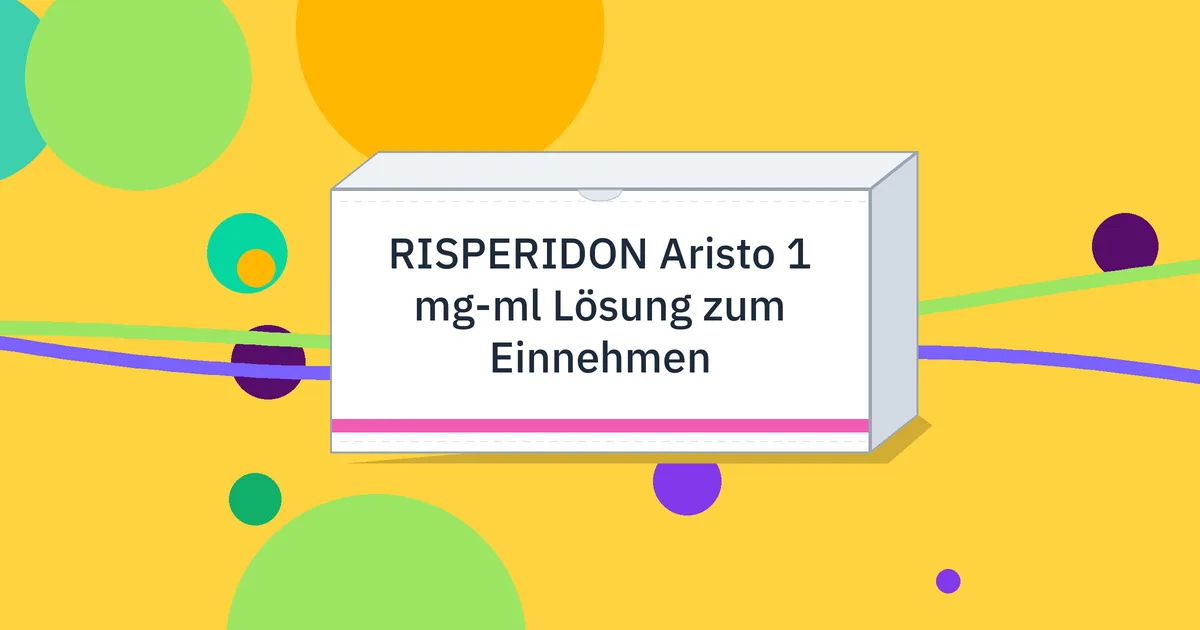 Symbolbild: Packung mit der Aufschrift RISPERIDON Aristo 1 mg-ml Lösung zum Einnehmen (PZN 11259178) – Verfügbarkeit und Bezug in Apotheken in Frankfurt am Main