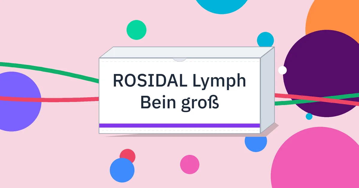 Symbolbild: Packung mit der Aufschrift ROSIDAL Lymph Bein groß (PZN 17833402) – Verfügbarkeit und Bezug in Apotheken in Frankfurt am Main