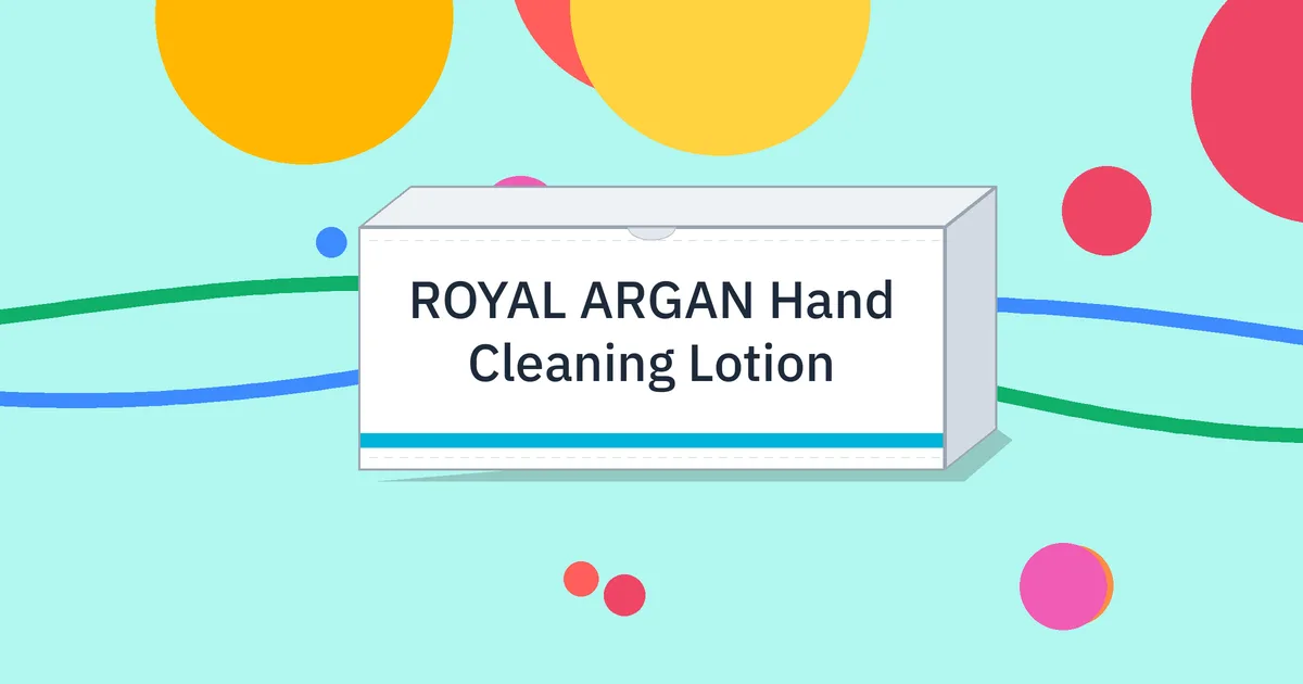 Symbolbild: Packung mit der Aufschrift ROYAL ARGAN Hand Cleaning Lotion (PZN 17930855) – Verfügbarkeit und Bezug in Apotheken in Frankfurt am Main
