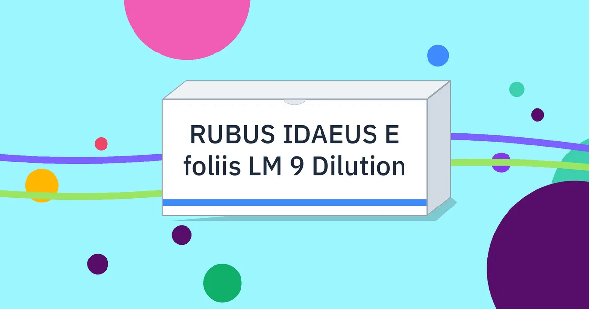 Symbolbild: Packung mit der Aufschrift RUBUS IDAEUS E foliis LM 9 Dilution (PZN 13681556) – Verfügbarkeit und Bezug in Apotheken in Frankfurt am Main