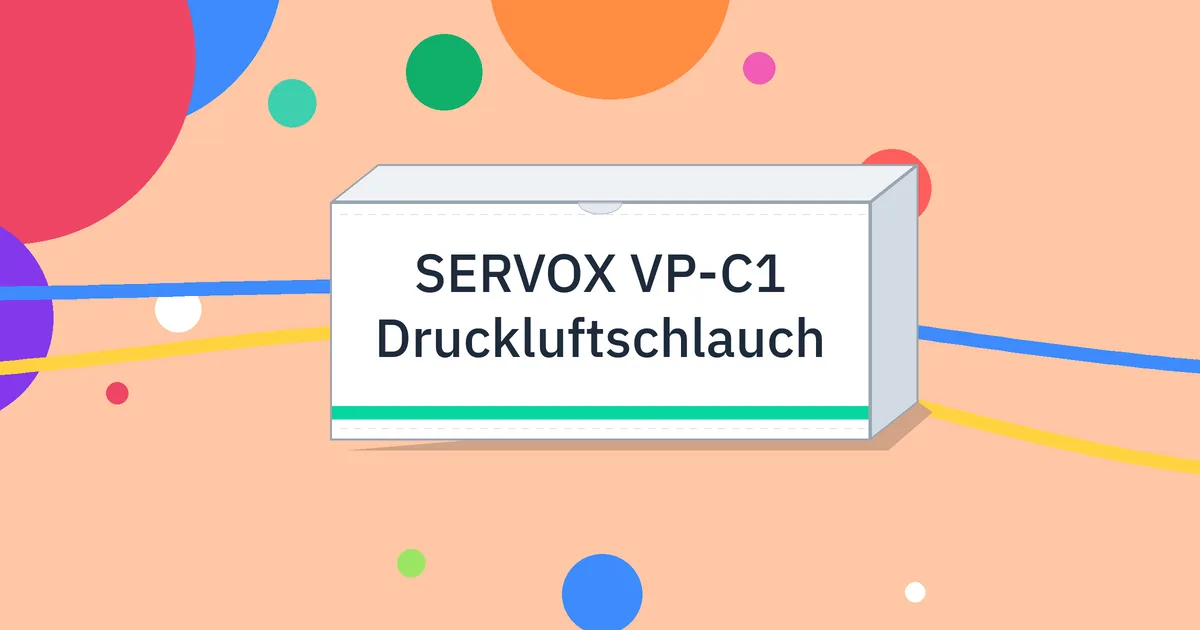 Symbolbild: Packung mit der Aufschrift SERVOX VP-C1 Druckluftschlauch (PZN 19408689) – Verfügbarkeit und Bezug in Apotheken in Frankfurt am Main
