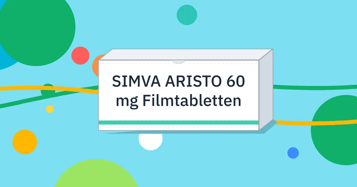 Symbolbild: Packung mit der Aufschrift SIMVA ARISTO 60 mg Filmtabletten (PZN 10144852) – Verfügbarkeit und Bezug in Apotheken in Frankfurt am Main